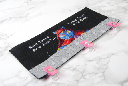 Switch Dock Cover : Cross Stitch Finishing Technique