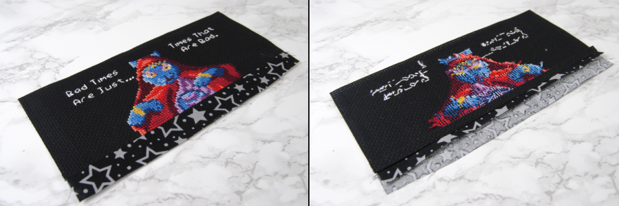 Switch Dock Cover : Cross Stitch Finishing Technique