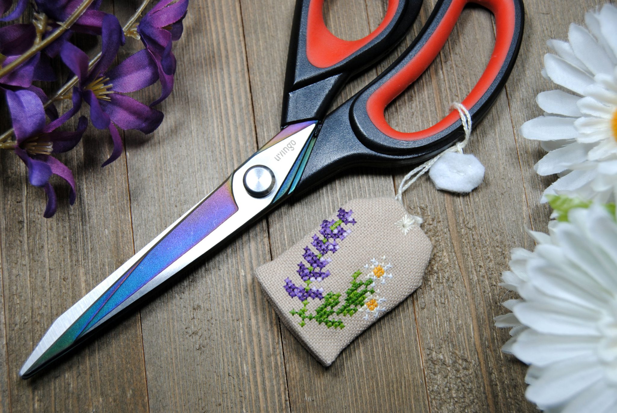 Tea Bag Cross Stitch Scissor Fob Tutorial ⋆ Sirious Stitches